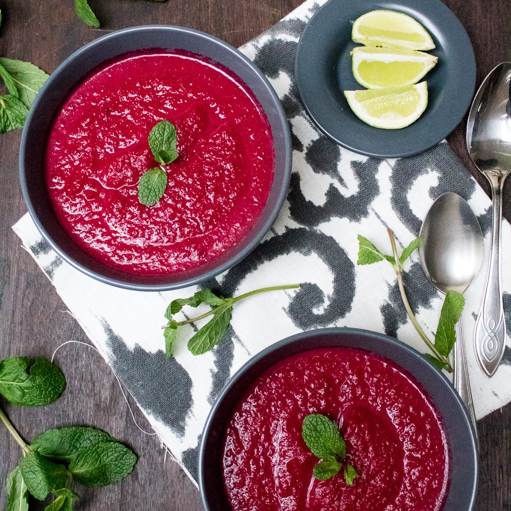 Roasted Beetroot Soup - super easy and delicious