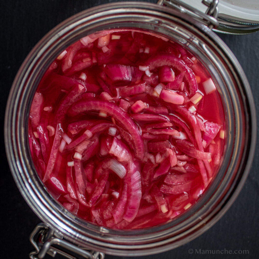 Pickled red onions - quick and easy to make