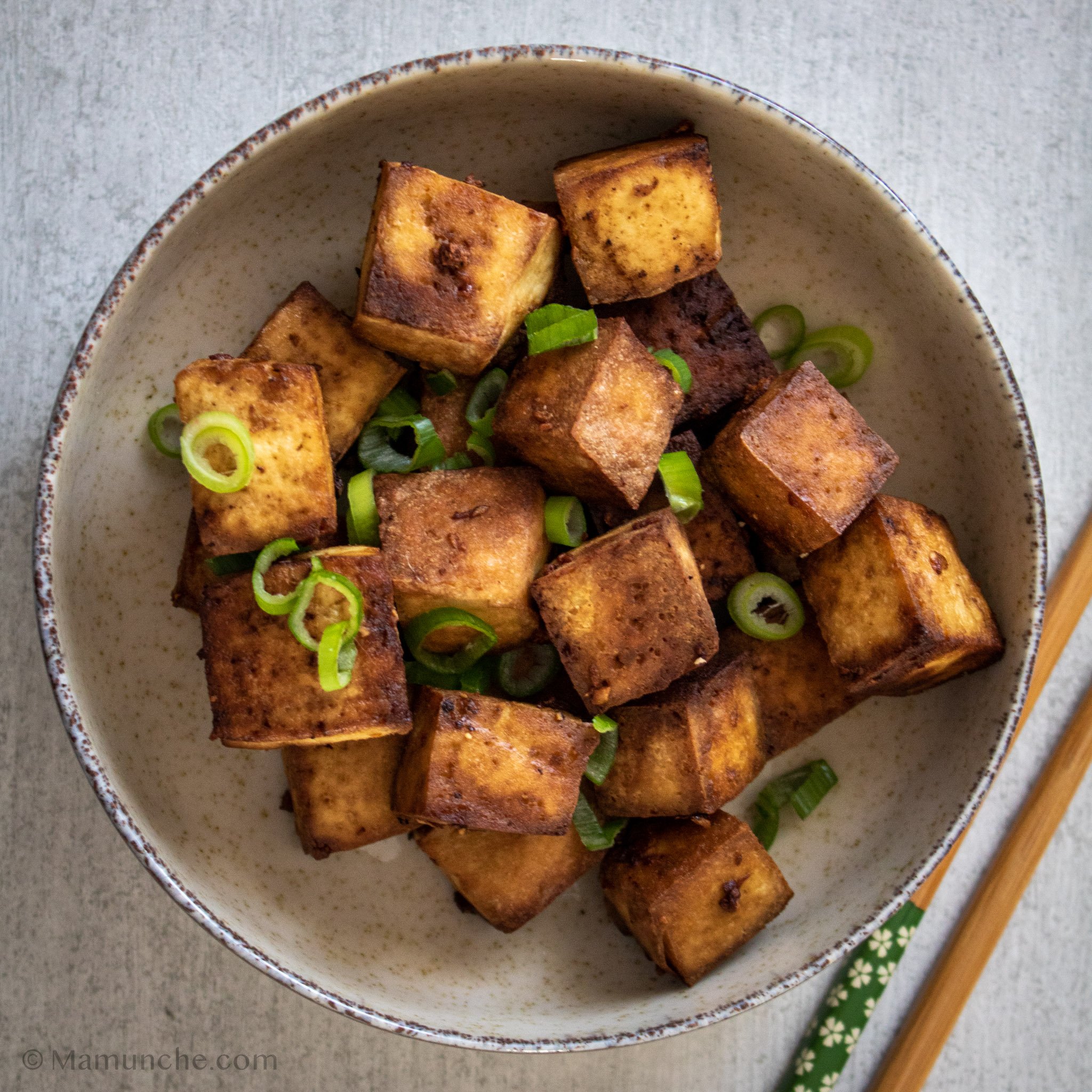 Knuspriger Tofu aus der Heißluftfritteuse